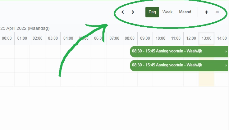 Dag-, week- en maandoverzicht in planning - Simpul Kennisbank